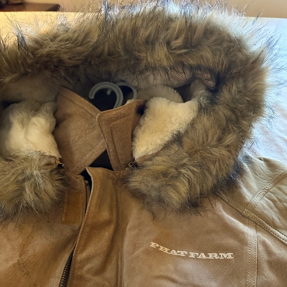 Phat Farm | Jackets & Coats | Phat Farm Vintage Leather Mens Coat Tan ...